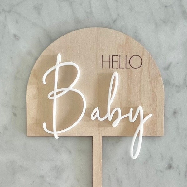 Baby Shower Cake Toppers - Etsy