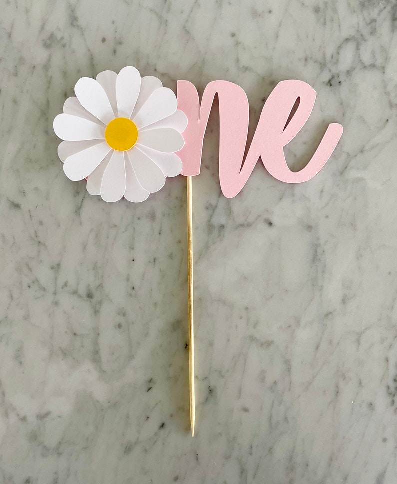 Daisy ONE Cake Topper Daisy Theme First Birthday Cake Smash - Etsy