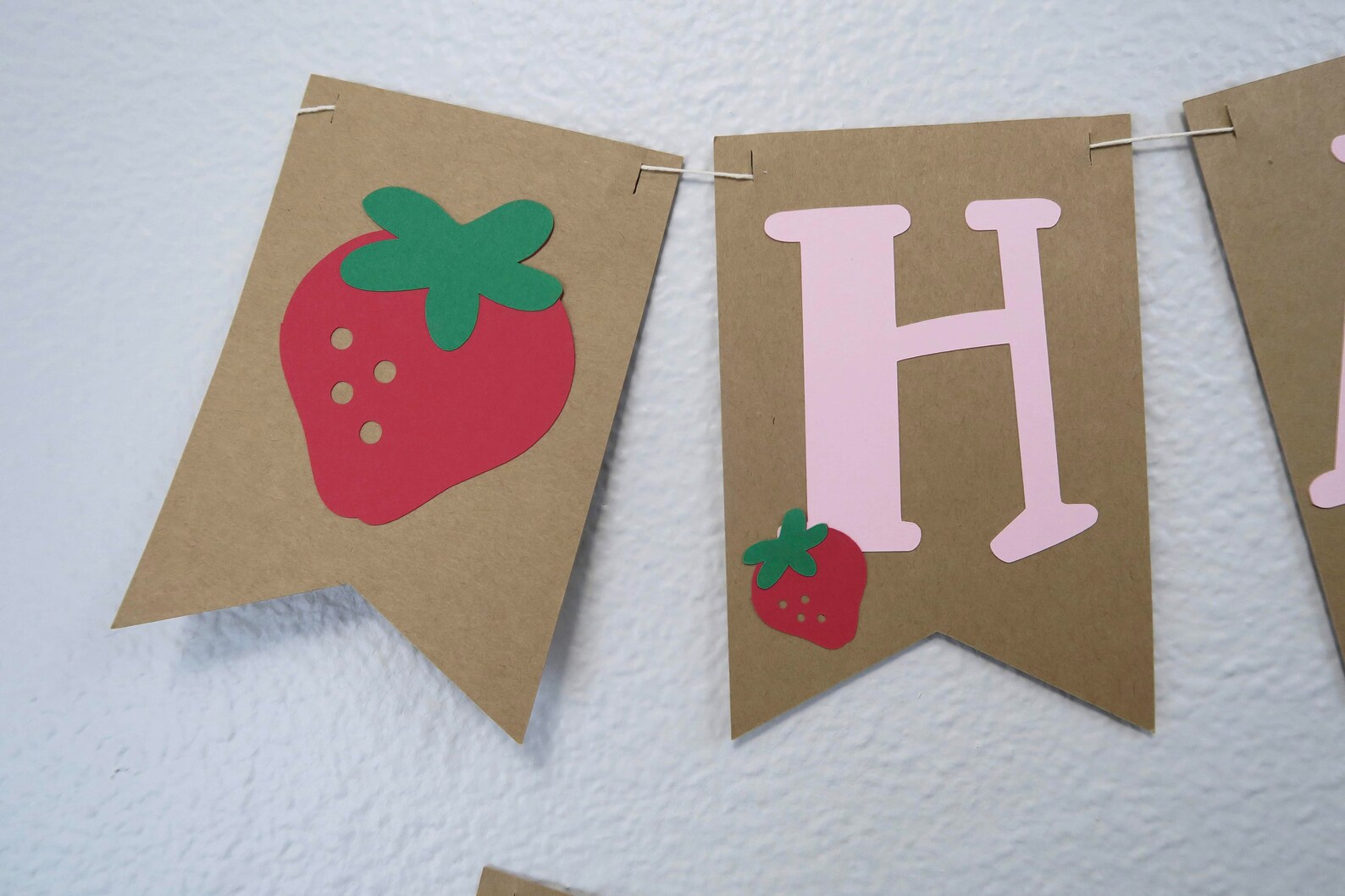 Strawberry Birthday Banner First Birthday Banner Strawberry | Etsy