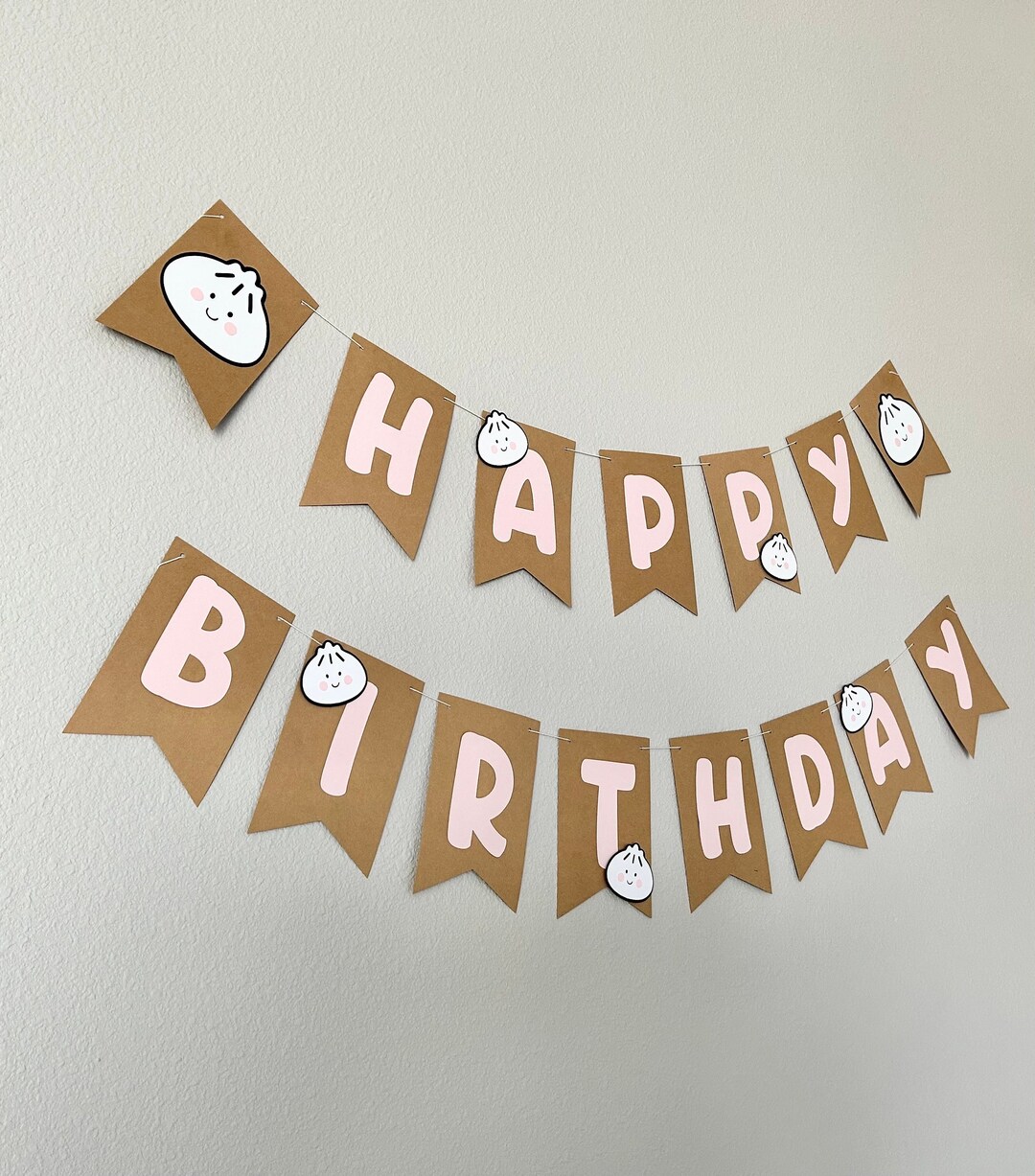 Little Dumpling Theme Birthday Banner, Bao Theme Party Decor, First ...