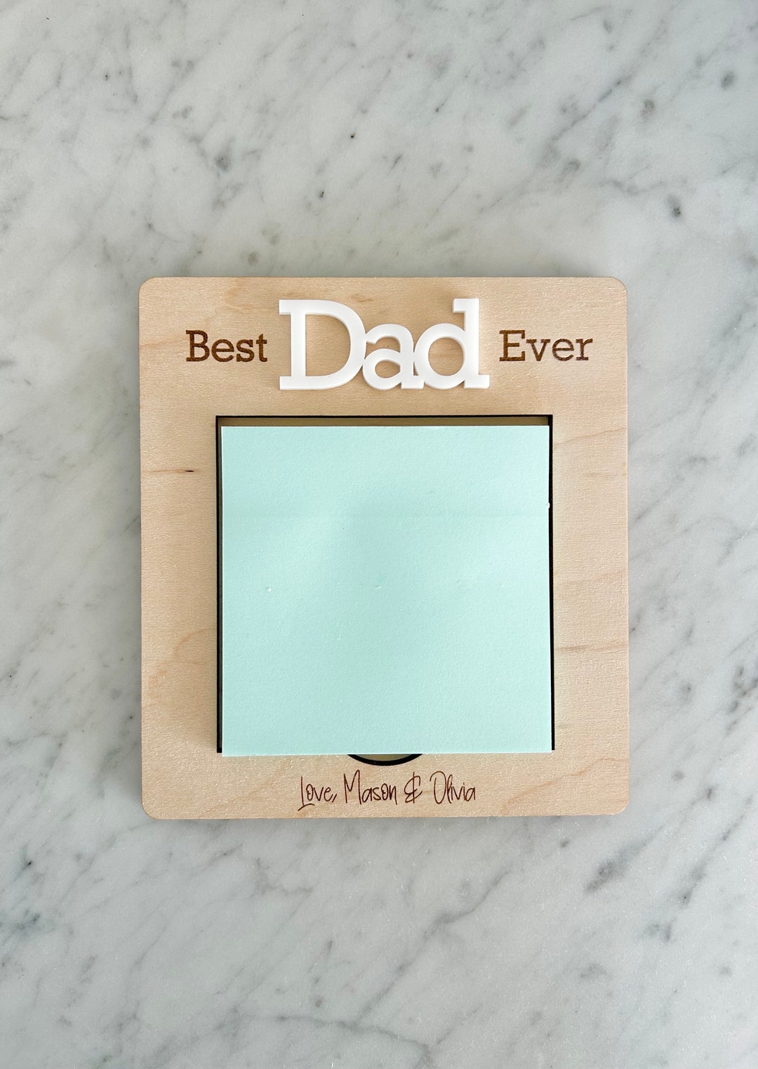 Custom Notepad Holder, Best Dad Ever, Fathers Day Gift, Birthday Gift ...