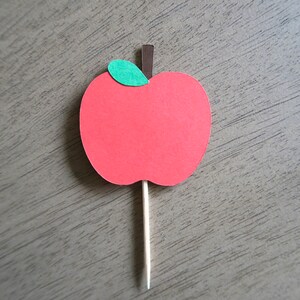 Apple Cupcake Toppers: Apple Birthday Party Decor (set of 12) - Etsy