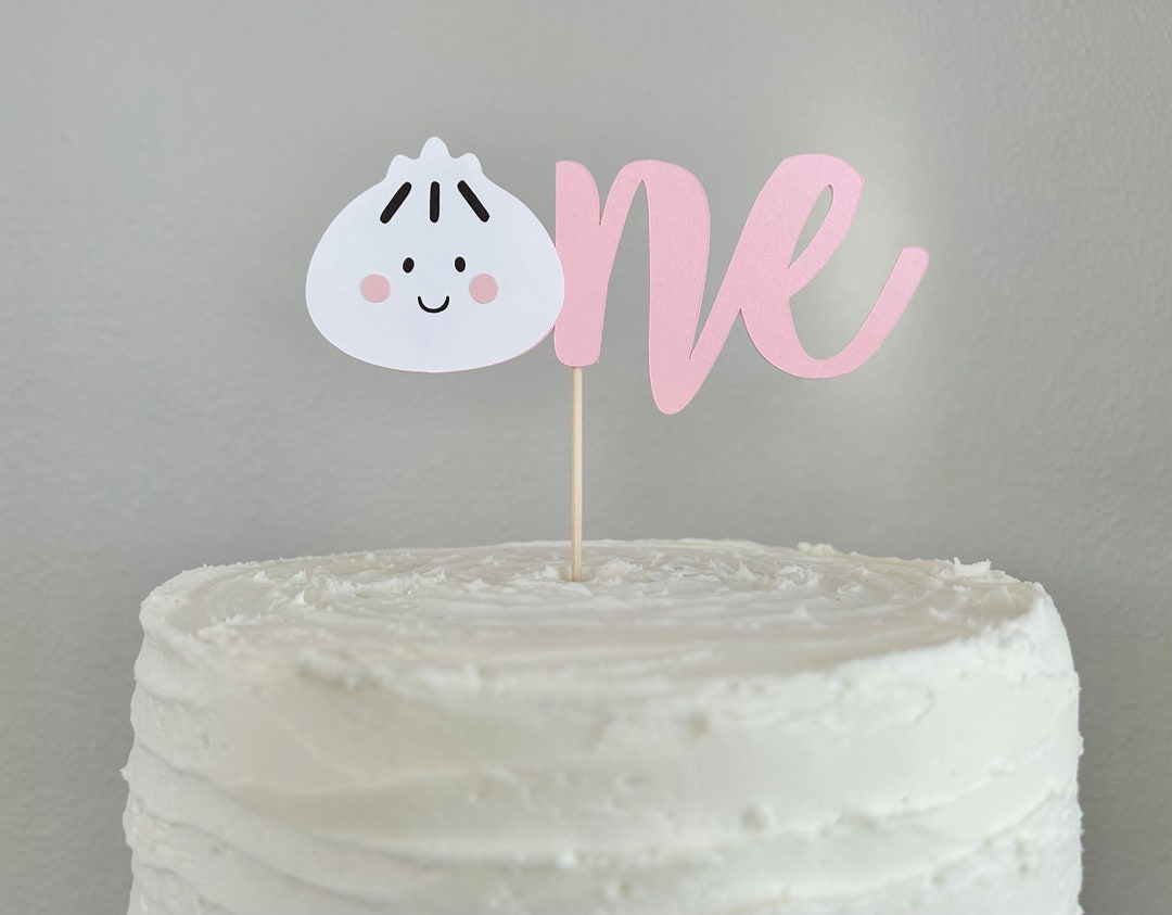 Little Dumpling ONE Cake Topper, Bao Bun Birthday, Bao First Birthday ...