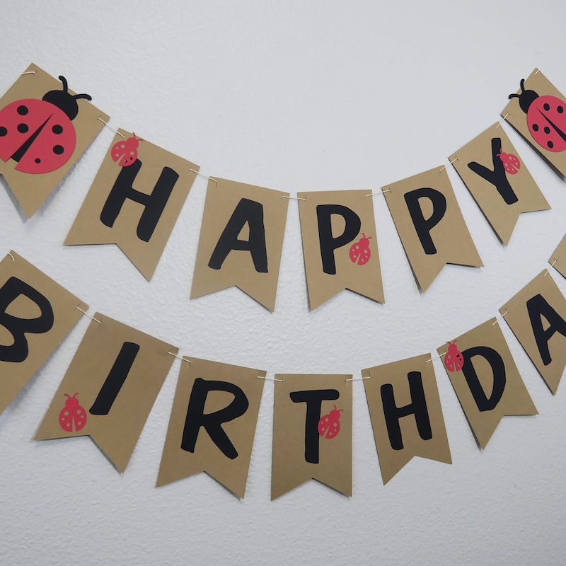 Ladybug Banner - Etsy