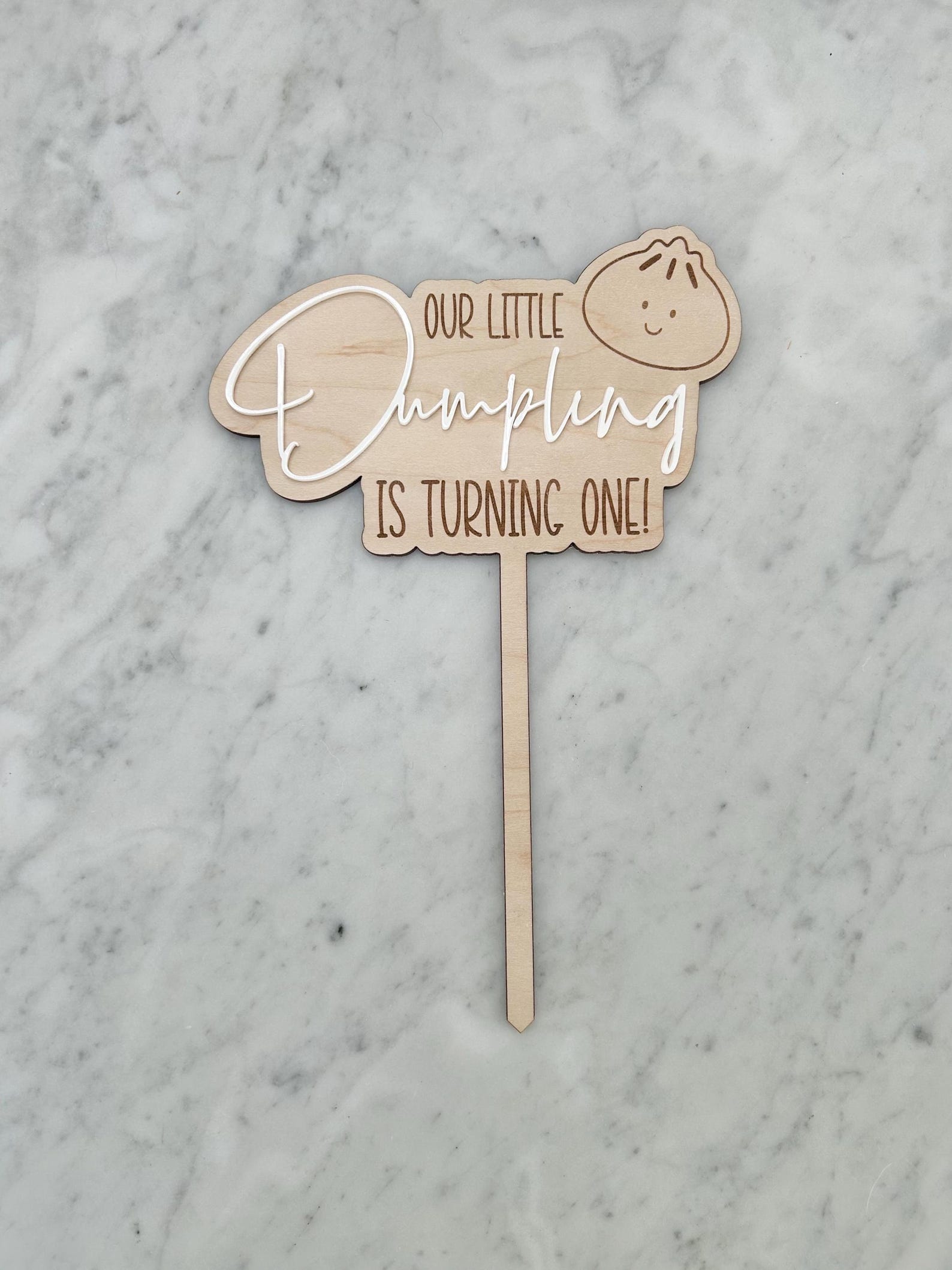 Little Dumpling Birthday Cake Topper - Bao Bun Theme Birthday Cake ...