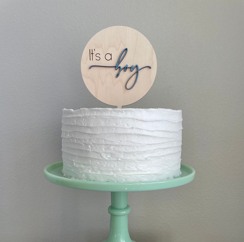It's a Boy Cake Topper Gender Reveal Cake Topper Baby | Etsy