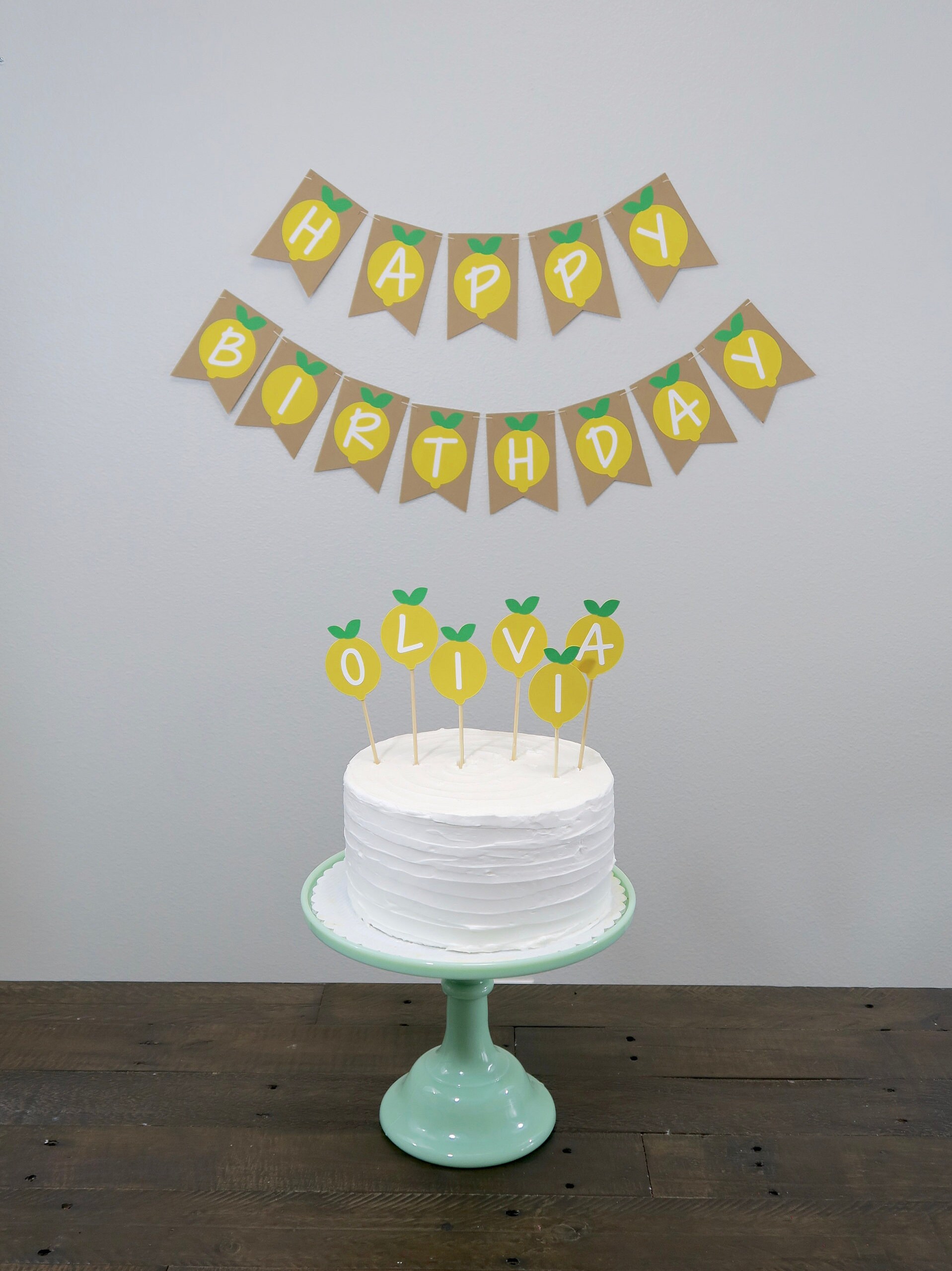 Lemon Theme Birthday Banner Lemonade Theme Birthday Summer - Etsy