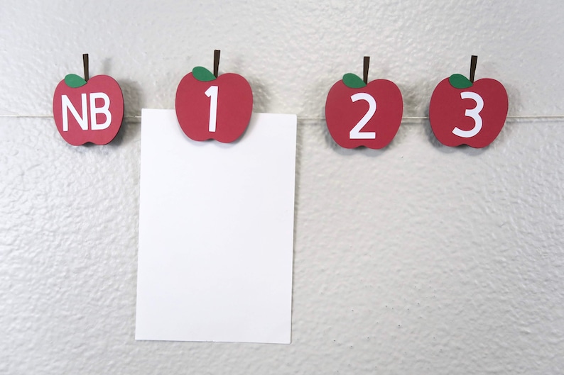 Apple Monthly Photo Banner - Apple First Birthday, Apple Milestone ...