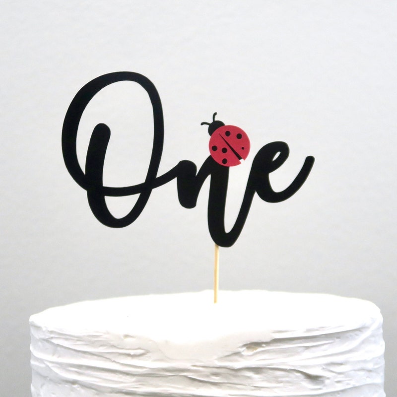 Lady Bug Cake Topper - Etsy