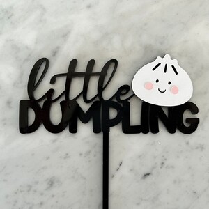 Little Dumpling Cake Topper: Bao Bun Baby Shower, Acrylic Topper - Etsy
