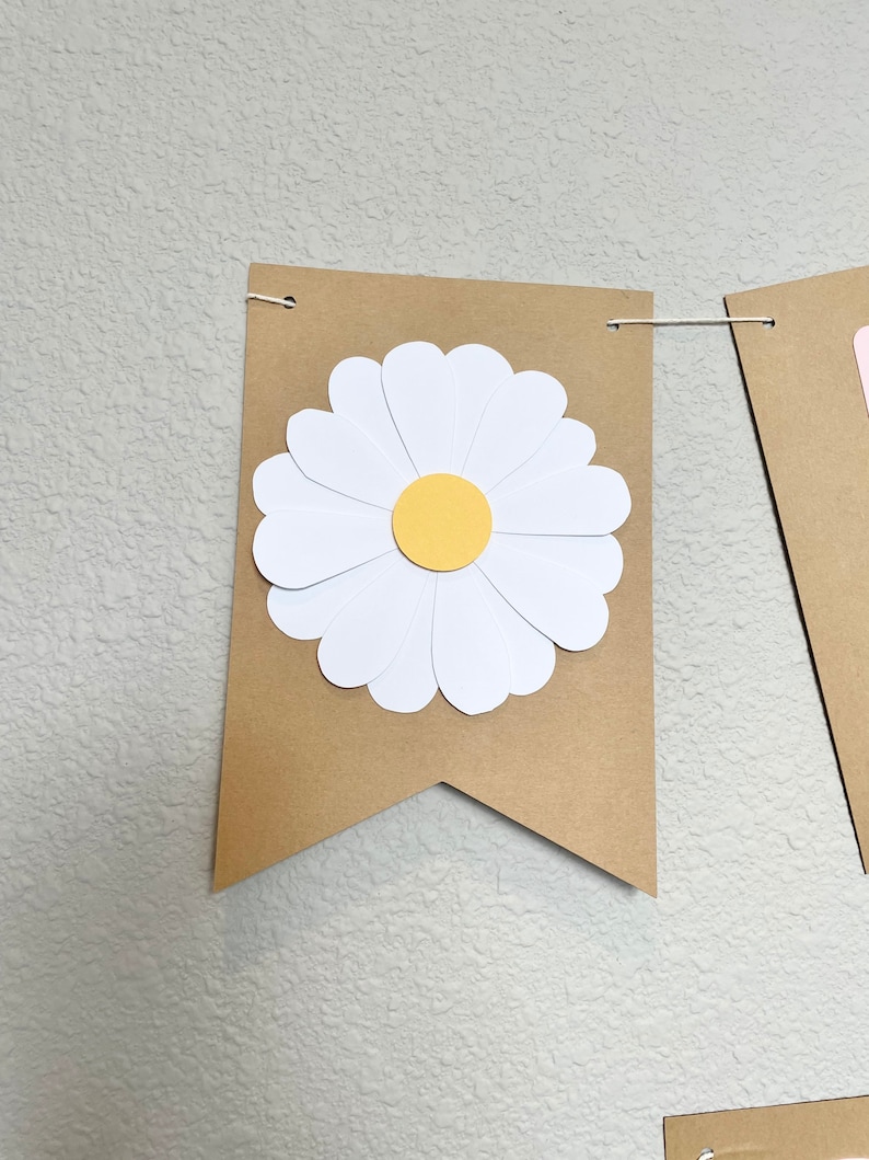 Daisy Birthday Banner: Wildflower Theme Party Decor - Etsy