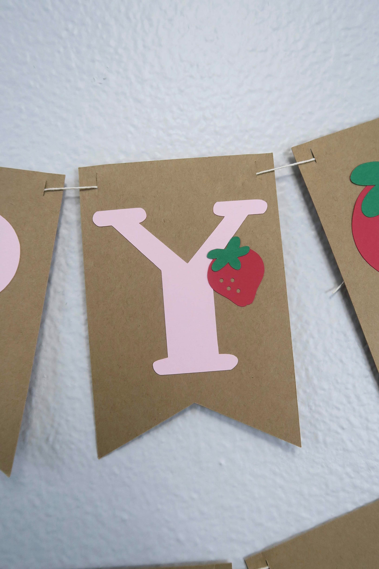 Strawberry Birthday Banner First Birthday Banner Strawberry | Etsy