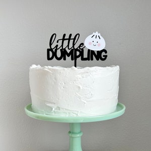 Little Dumpling Cake Topper: Bao Bun Baby Shower, Acrylic Topper - Etsy