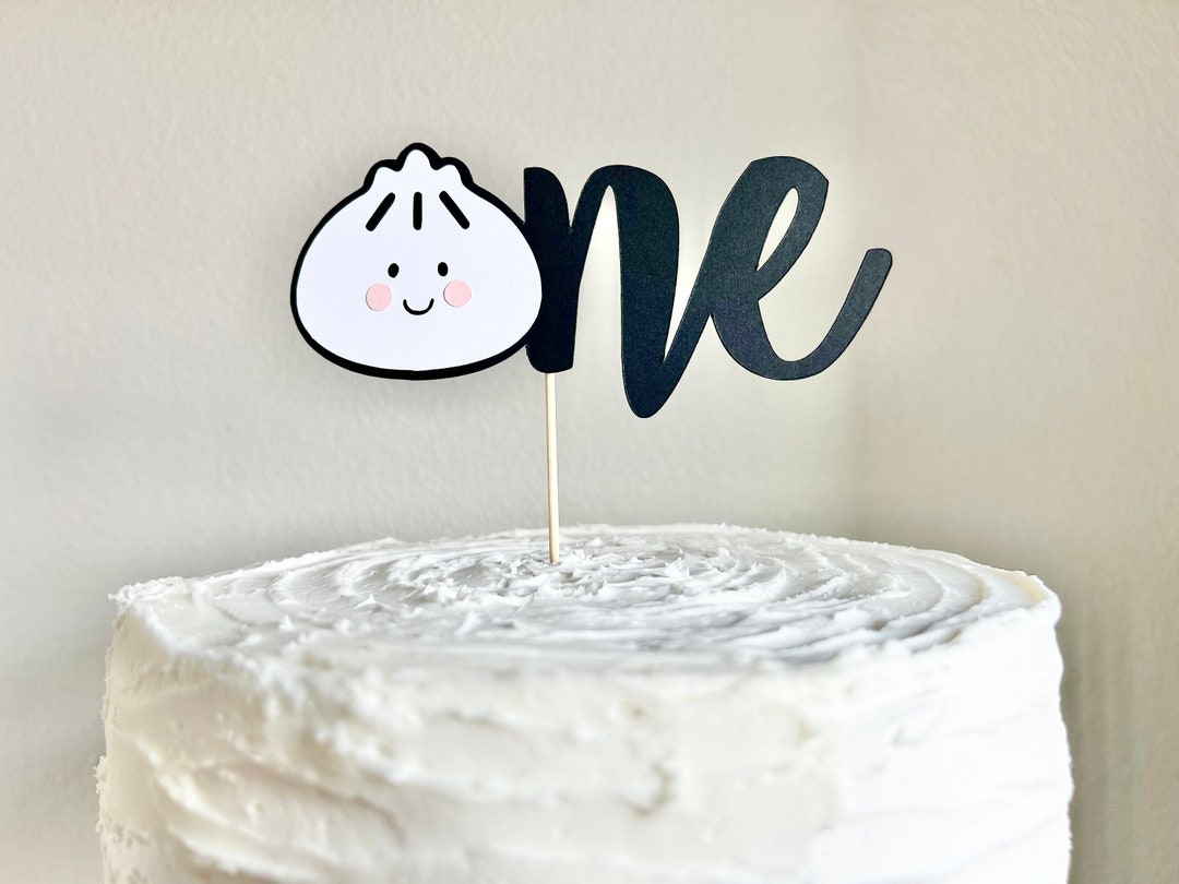 Bao Bun ONE Cake Topper - First Birthday Dumpling Theme - Etsy