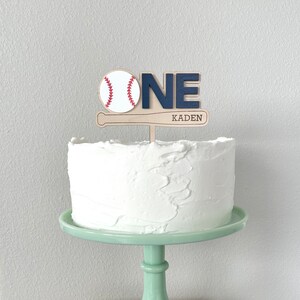 Baseball ONE Cake Topper, Baseball First Birthday, Personalized Cake ...