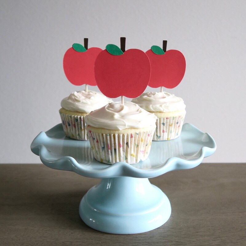 Apple Cupcake Topper - Etsy