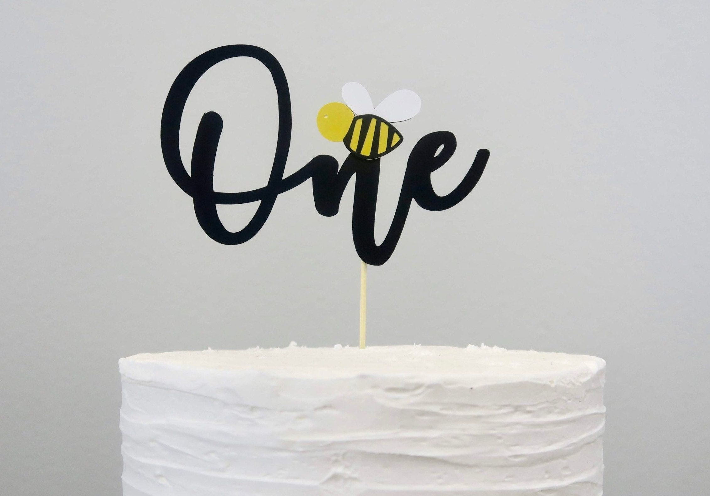 Bee ONE Cake Topper - Bee First Birthday, Beeday Party Decor - Etsy