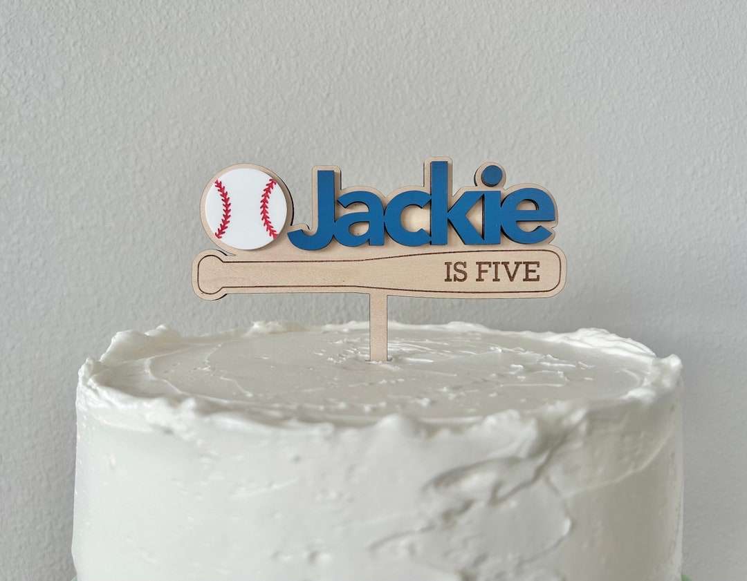 Personalized Baseball Cake Topper, Baseball First Birthday, Custom ...