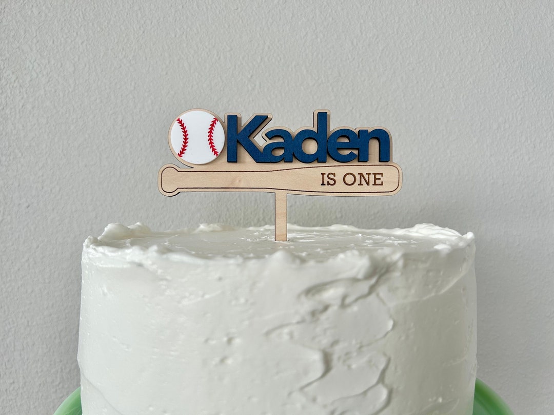 Personalized Baseball Cake Topper, Baseball First Birthday, Custom ...