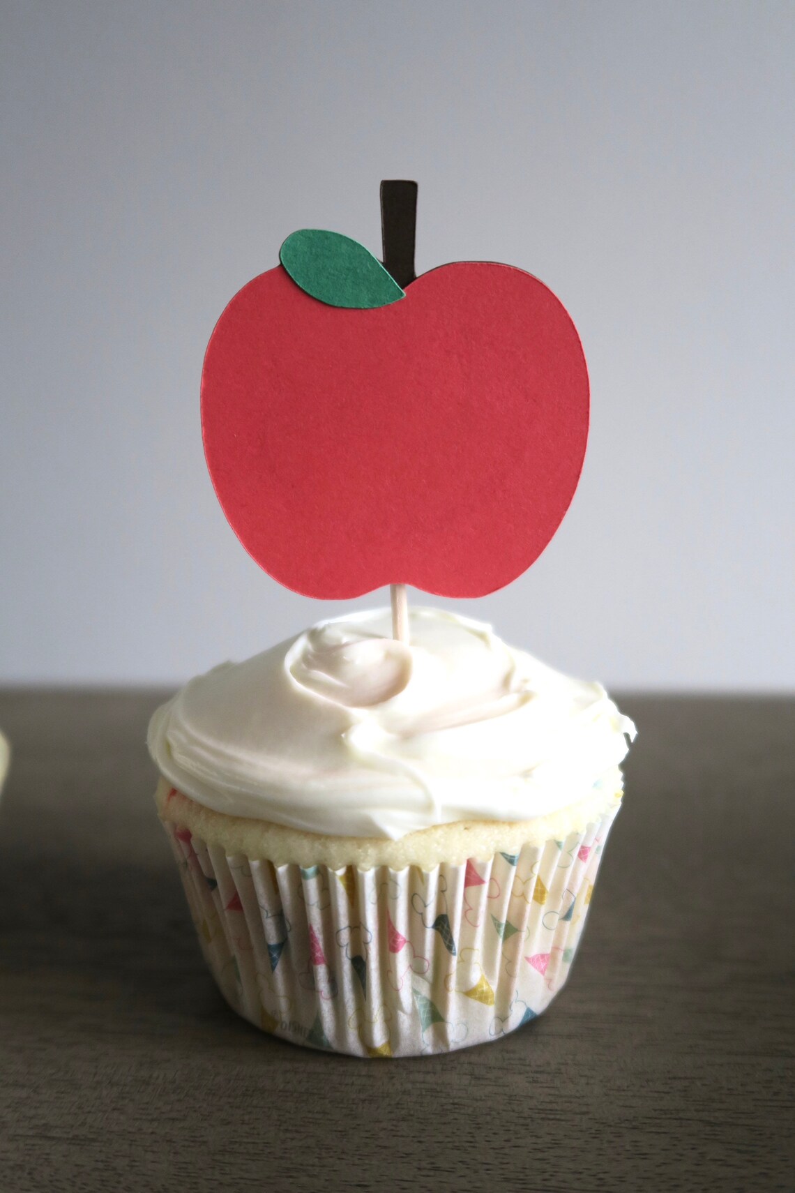 Apple Cupcake Toppers Apple Birthday Apple of Our Eye Theme | Etsy