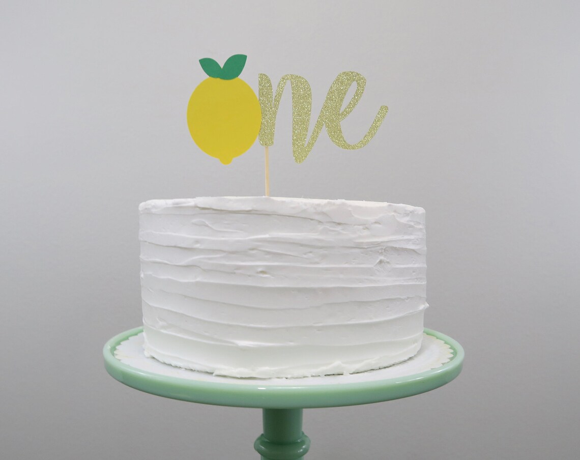 Lemon Cake Topper First Birthday Cake Lemon First Birthday | Etsy