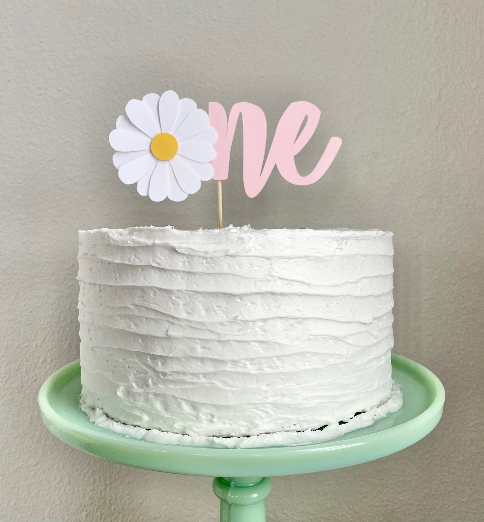Daisy ONE Cake Topper Daisy Theme First Birthday Cake Smash - Etsy