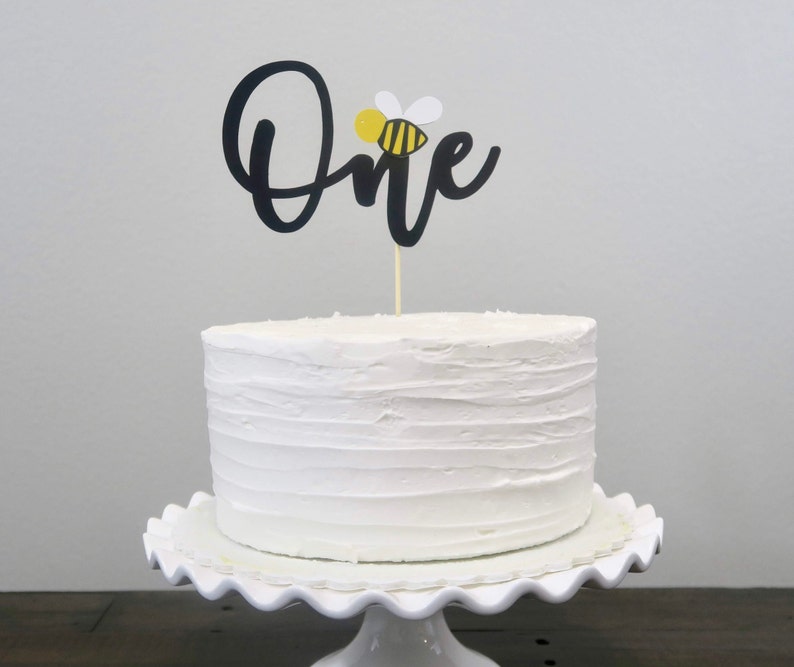 Bee ONE Cake Topper - Bee First Birthday, Beeday Party Decor - Etsy