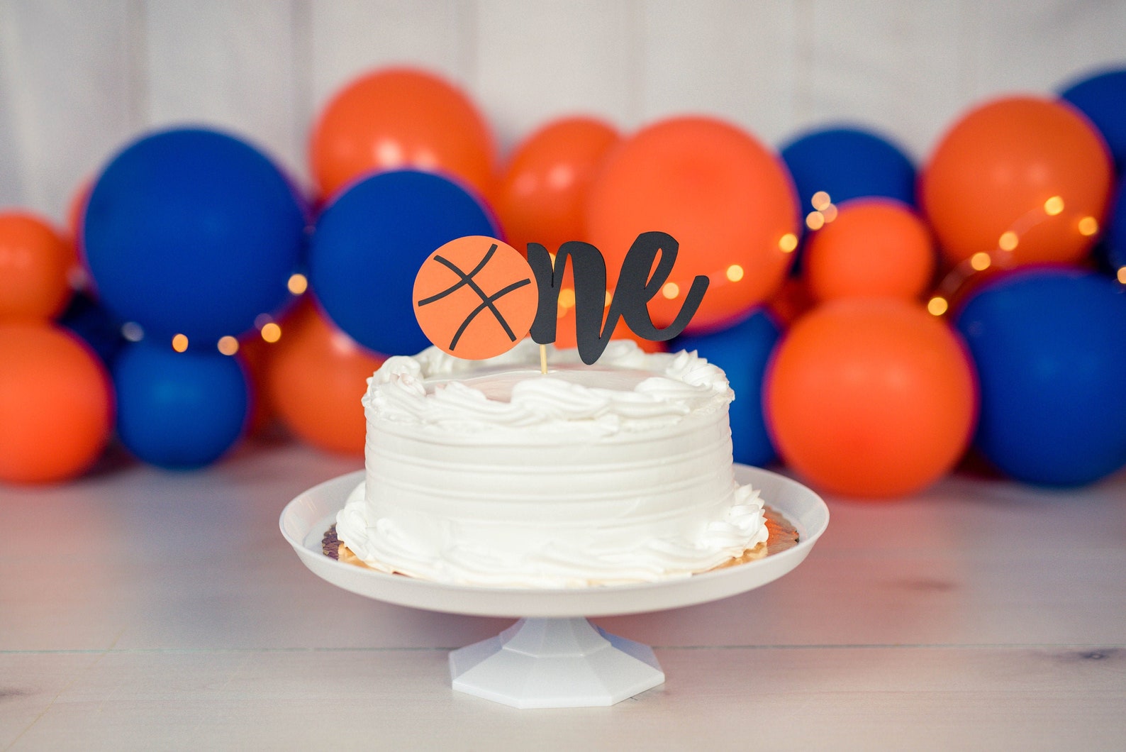 Basketball ONE Cake Topper: First Birthday Decor - Etsy