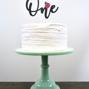 Lady Bug ONE Cake Topper - Girl First Birthday, Ladybug Birthday, First ...