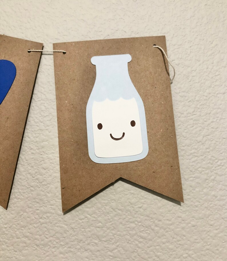 Milk & Cookies Birthday Banner Milk and Cookies Theme Party - Etsy