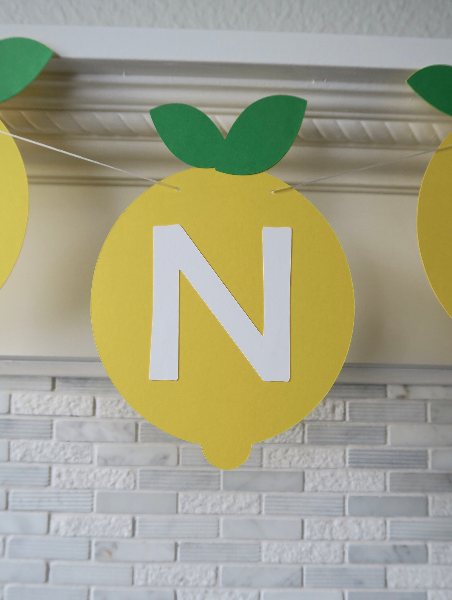 Lemon Cake Smash Banner Lemon Birthday First Birthday Cake - Etsy