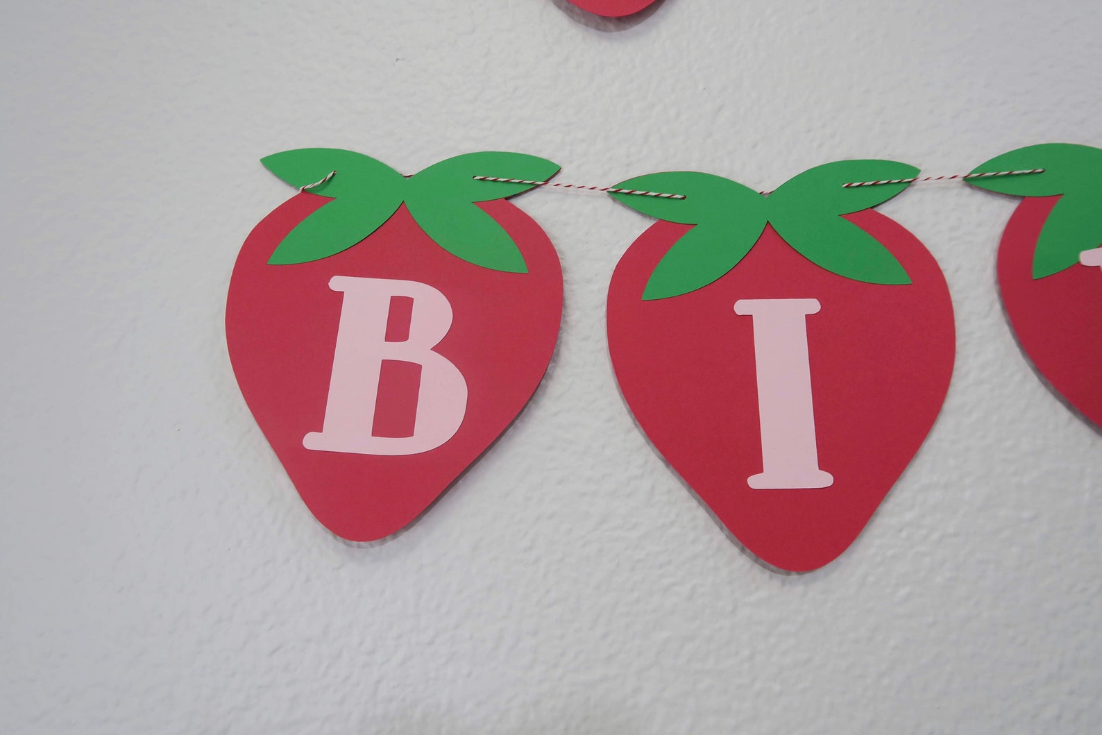 Strawberry Birthday Banner First Birthday Banner Strawberry | Etsy