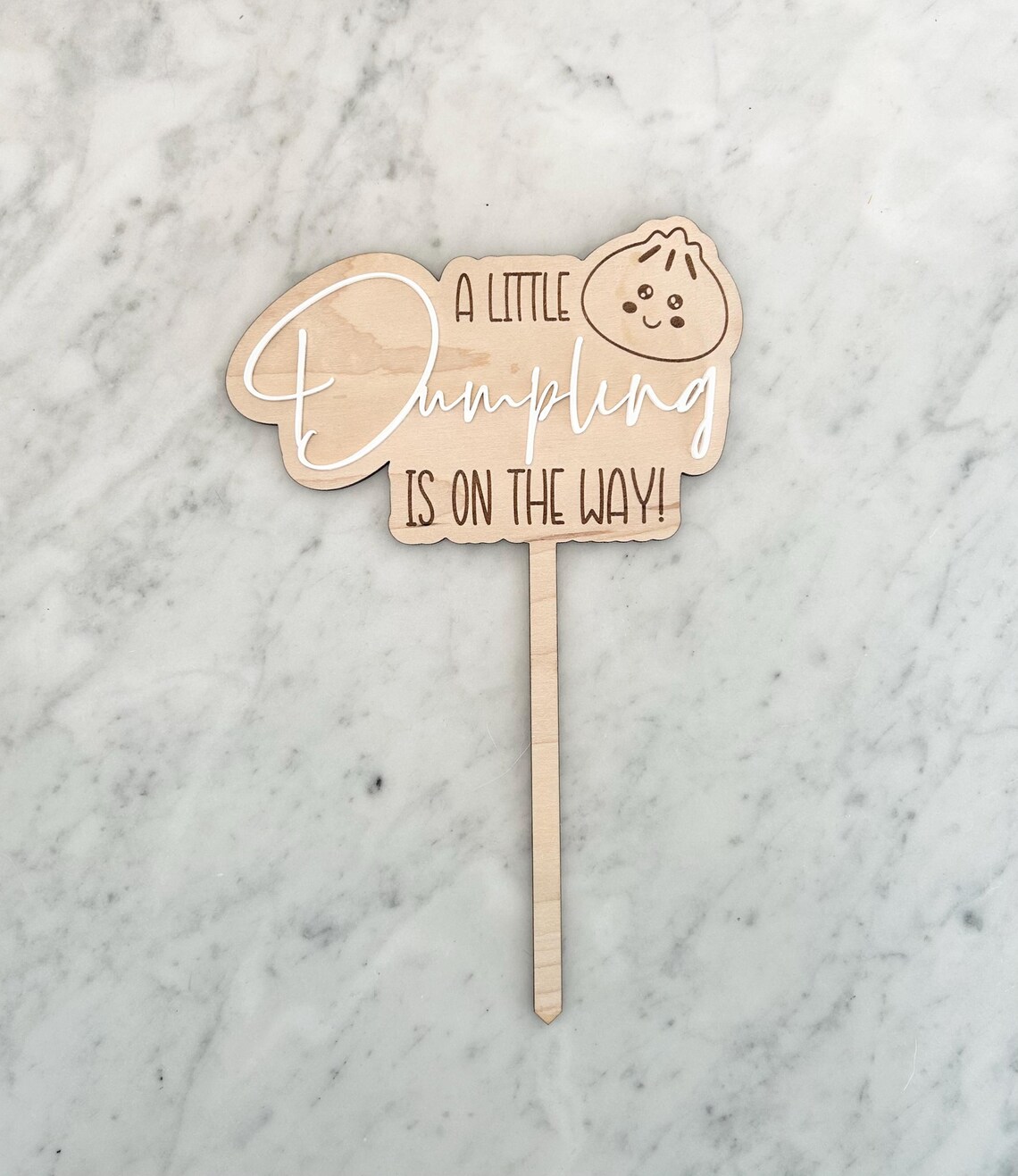 Little Dumpling Cake Topper - Bao Bun Baby Shower, Little Dumpling ...