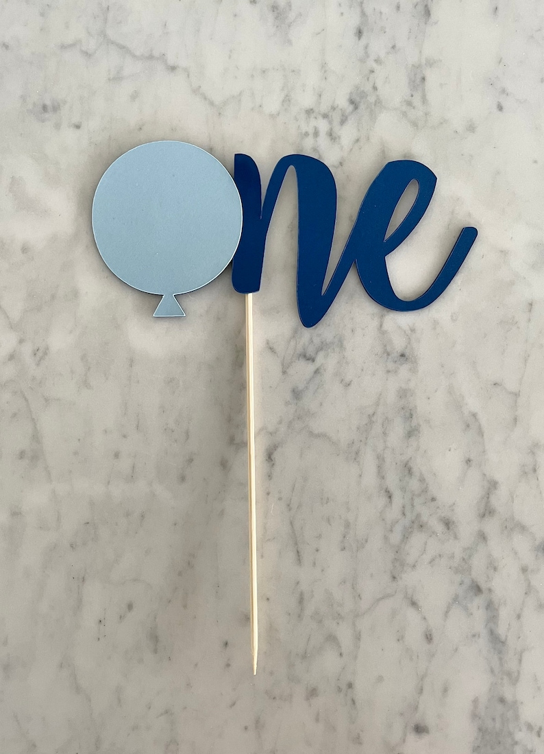 Balloon ONE Cake Topper First Birthday Cake Topper Balloon | Etsy