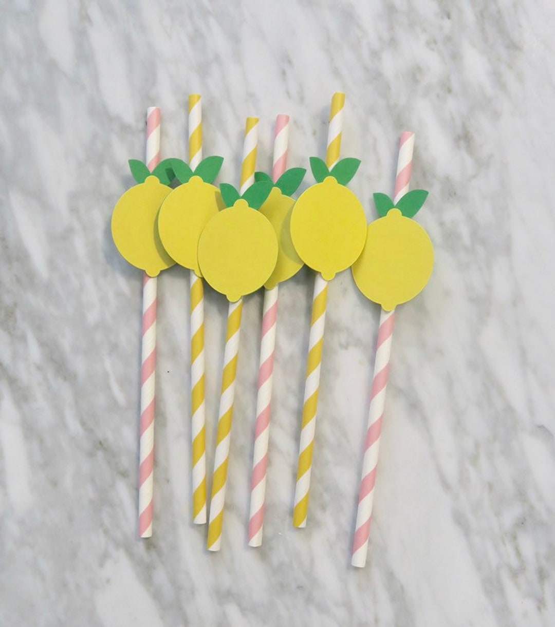 Lemon Paper Straws, Lemonade Birthday, Lemonade Party, Pink Lemonade ...