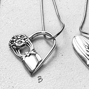 Soldered Half Heart, Classy Necklace, Love, Handmade, Silverplate ...