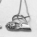 Soldered Half Heart, Classy Necklace, Love, Handmade, Silverplate ...