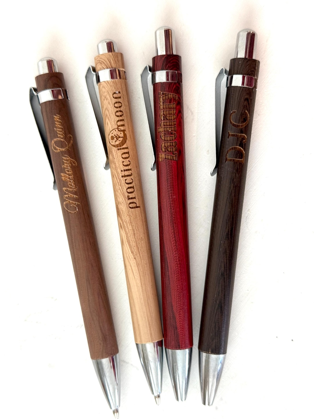 Personalized Bamboo Pens, Custom Engraved, Personal, Business, Wedding ...