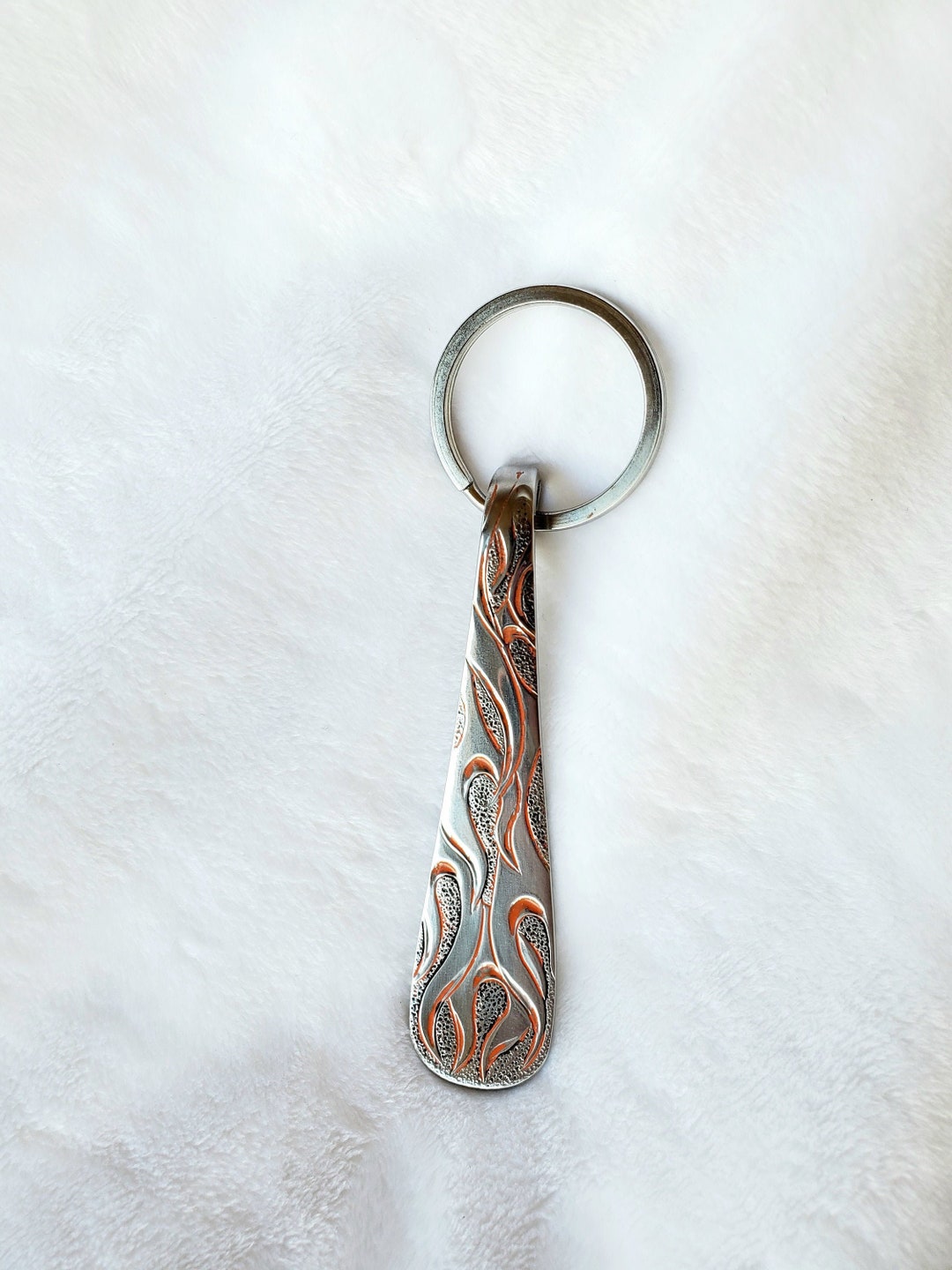 Flame Keychain, Stainless Steel, Purse Accessory, New Driver's Gift ...