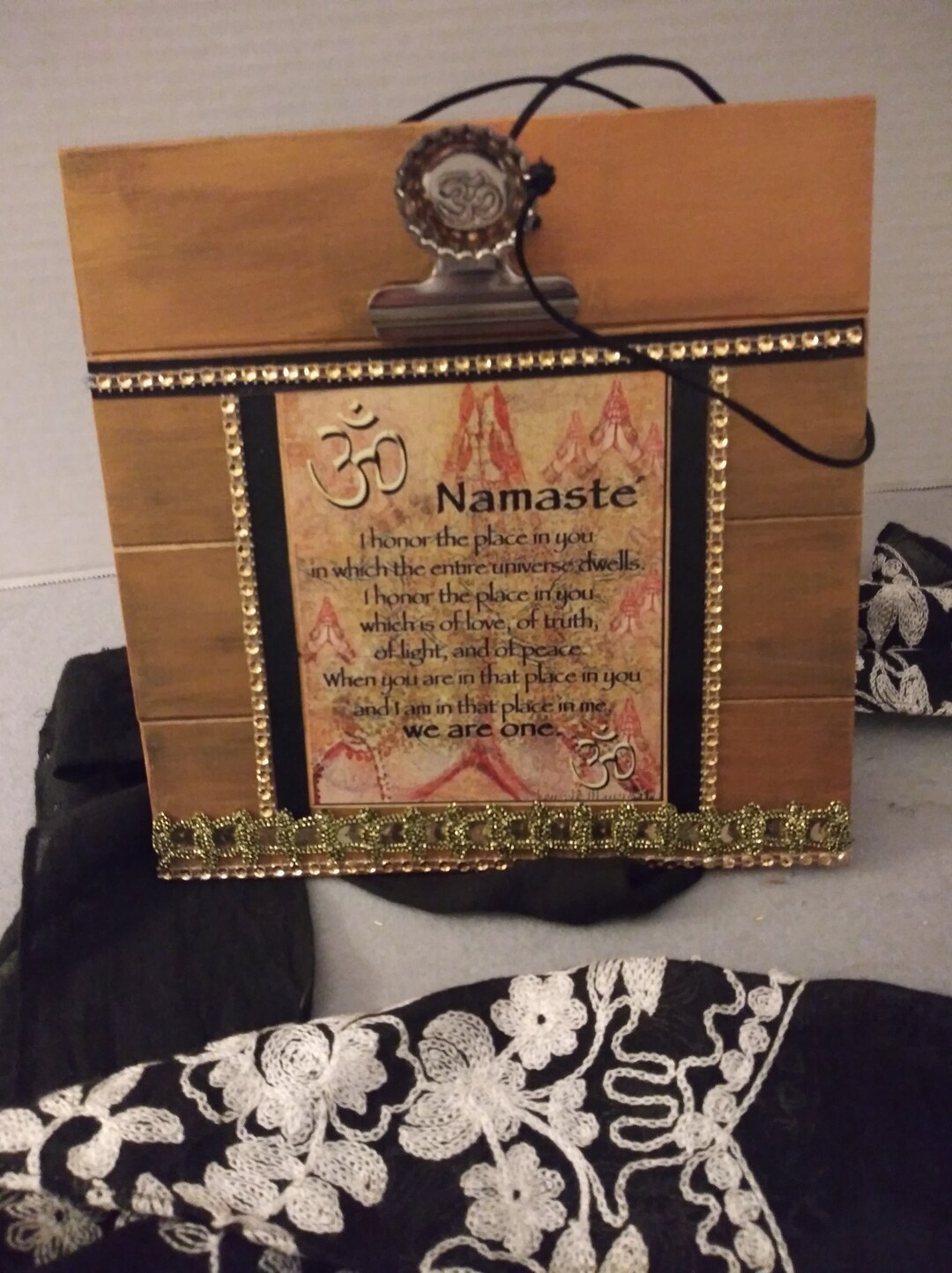 Namaste' Clip Board - Etsy