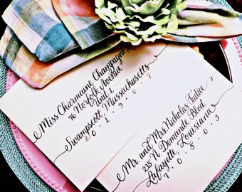 Modern Calligraphy Envelope Addressing for Weddings and Other - Etsy