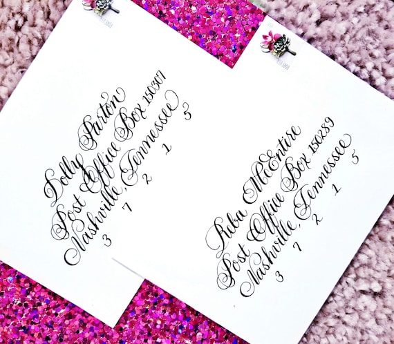 Elegant Calligraphy Envelope Addressing for Weddings and Other | Etsy