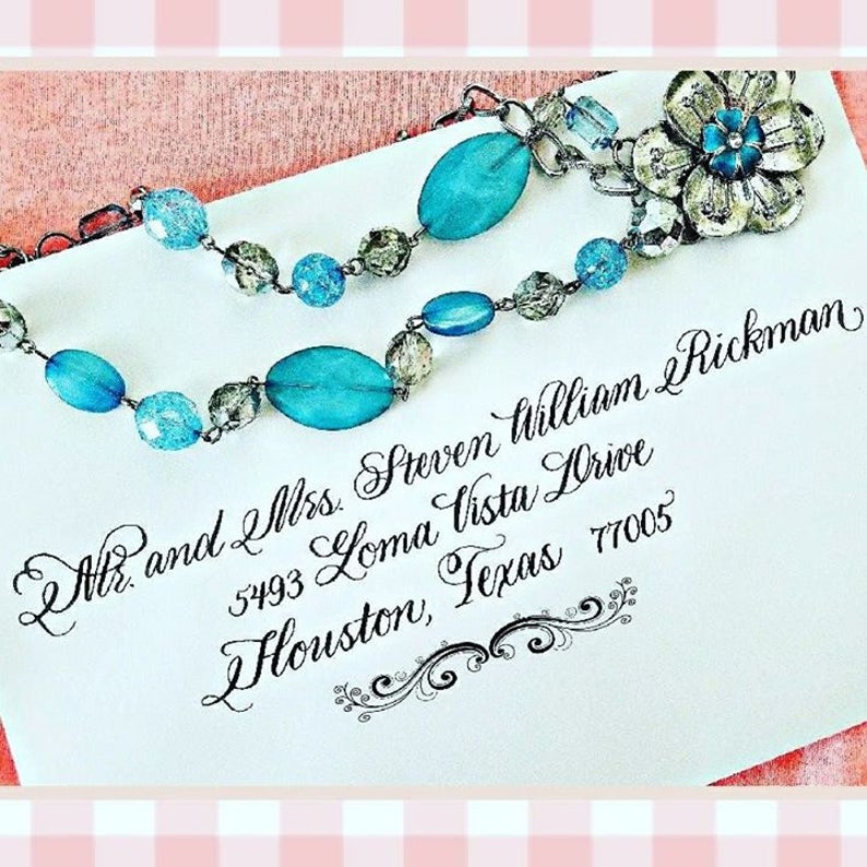 Embellished Calligraphy Envelope Addressing for Weddings and - Etsy