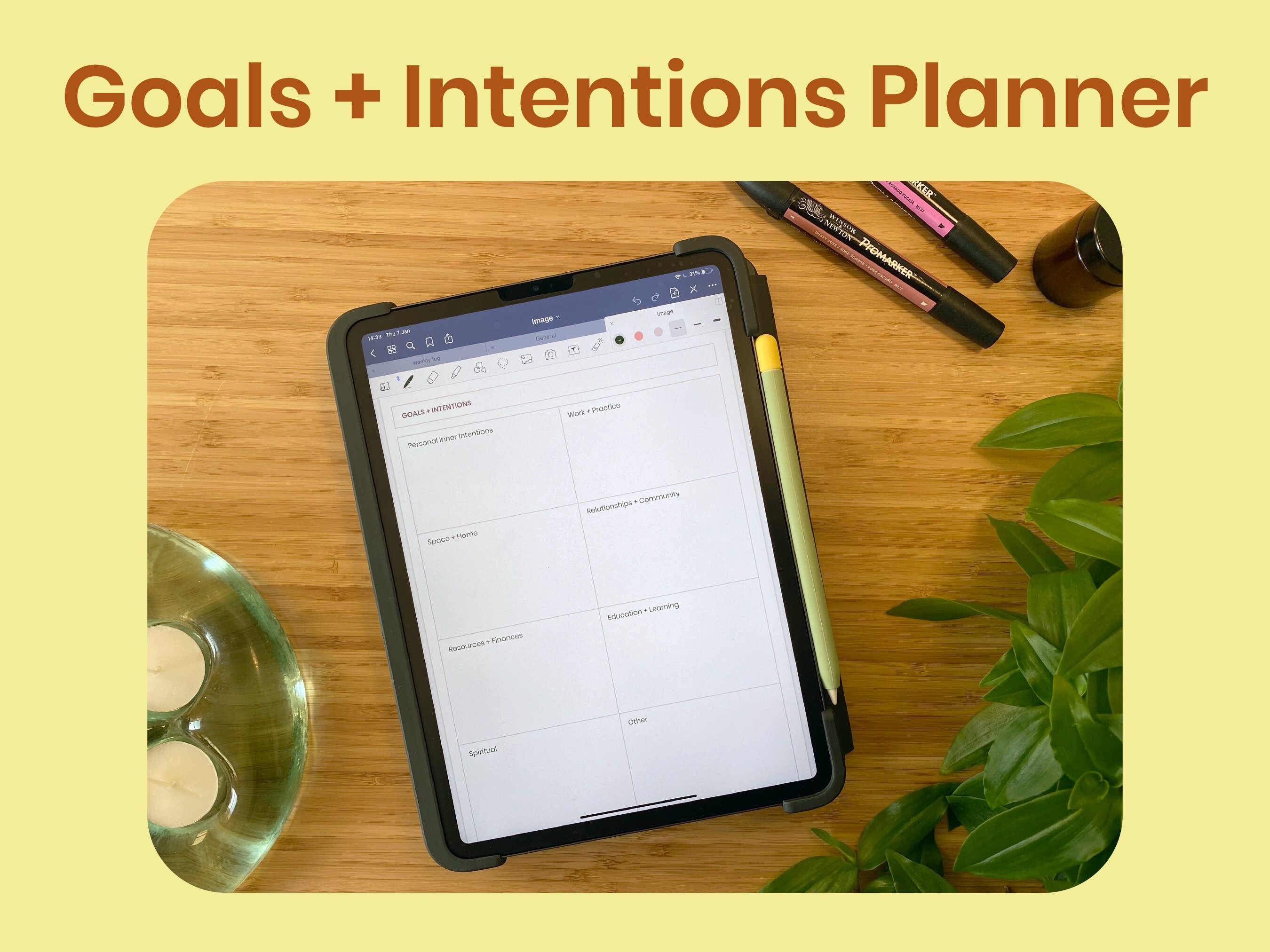 Goal and Intention Setting Planner - Etsy UK