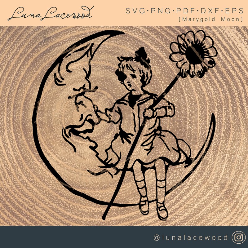 Man in the Moon Svg - Etsy