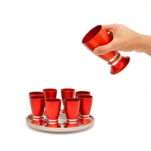 Custom Colors Liquor Set with Plate Rounded Shape Anodized | Etsy