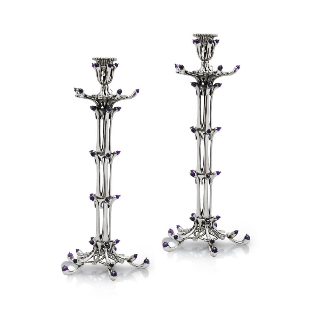 Stone Candle Holders, Sabbath Candlesticks, Jewish Wedding Gift ...