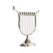 Harp Shaped Sterling Silver Hanukkah Menorah - Etsy