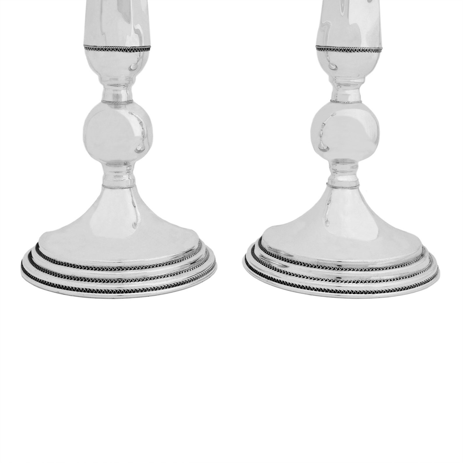 Extra Large 925 Sterling Silver Candlesticks With Classic - Etsy