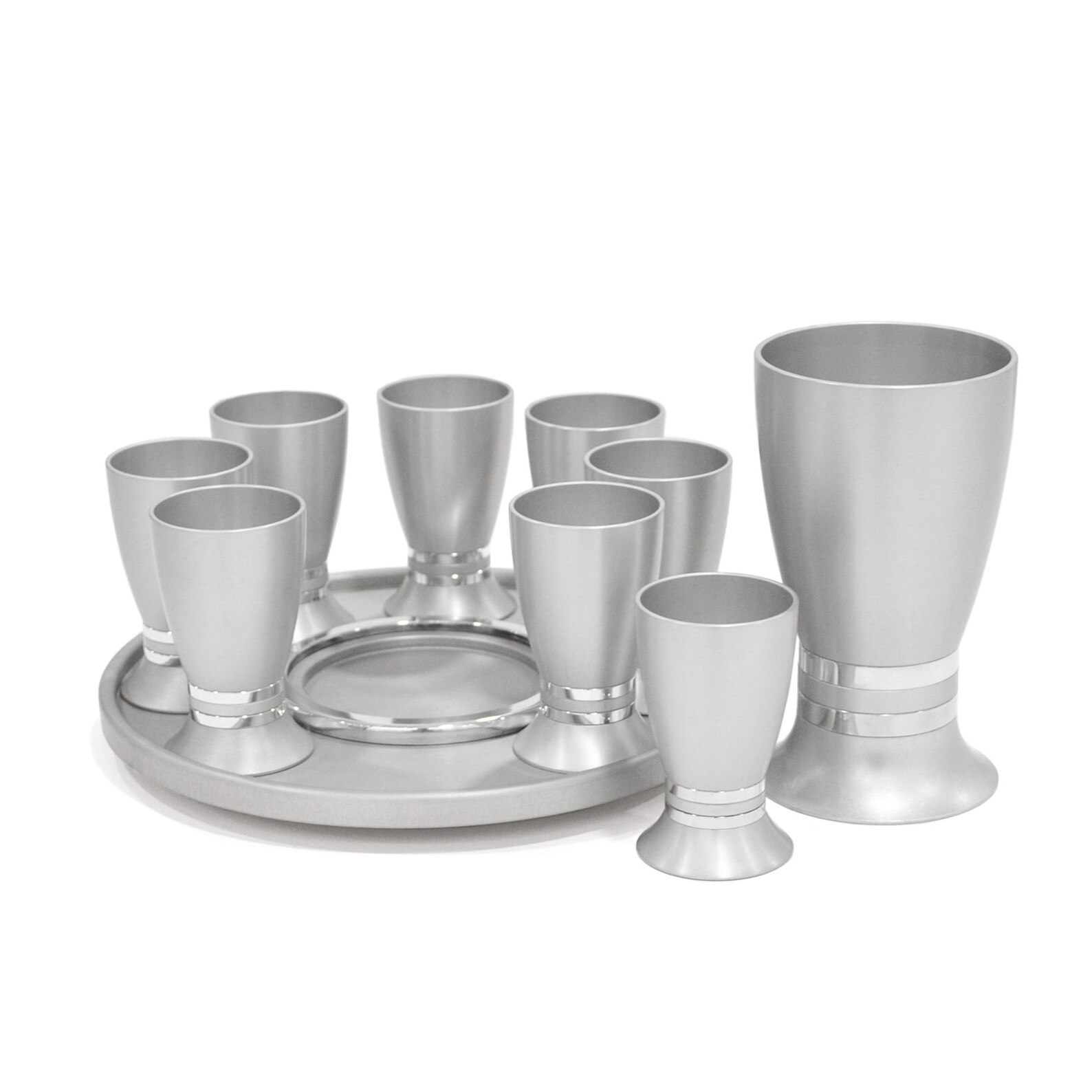 Custom Colors Liquor Set with Plate Rounded Shape Anodized | Etsy